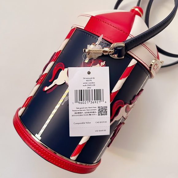 kate spade | Bags | Kate Spade Carousel Winter Wonders 3d Crossbody Bag ...
